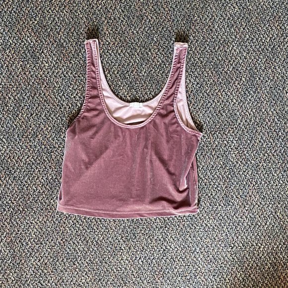 silence + noise | Tops | Velvet Crop Tank | Poshmark